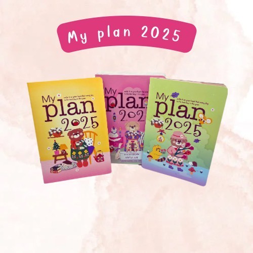 สมุด ไดอารี Planner My Plan ปี 2025 / 2568 ขนาด A5 ลายน่ารัก แถม ...