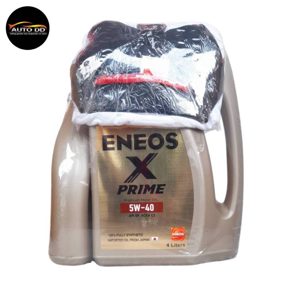 ENEOS X PRIME 5W-40 Premium Fully Synthetic นำเข้าจากประเทศญีปุ่น 5 ลิตร+เสื้อ | Shopee Thailand