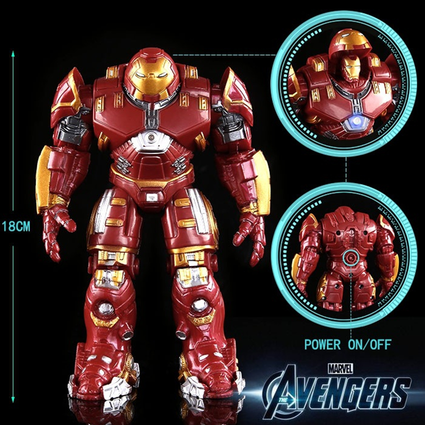 Avengers Anti-Hulk ฟิกเกอร์ข้อต่อเกราะที่เคลื่อนย้ายได้ Iron Man Mecha ...