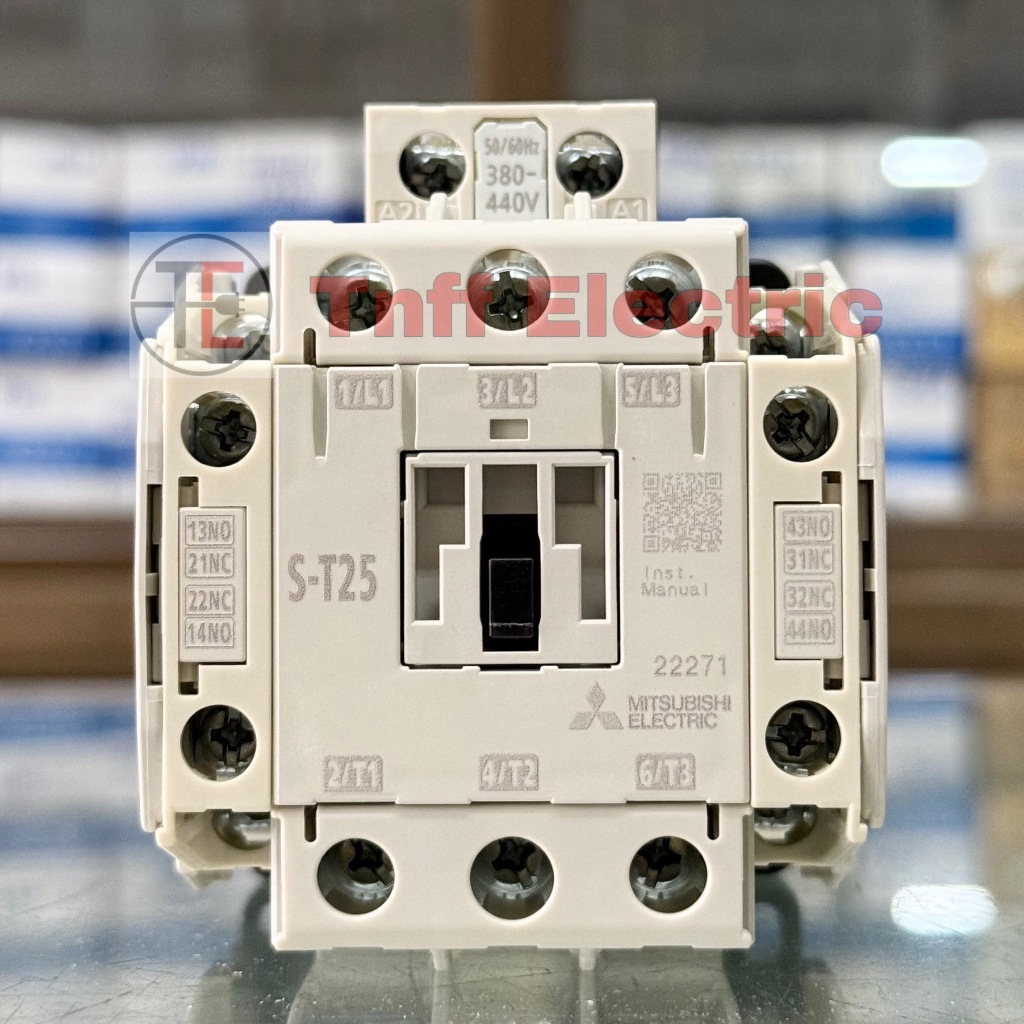 Mitsubishi S-T25 (คอยล์ 24V, 48V, 110V, 220V, 380V) แมกเนติก คอนแทคเตอร์ (2NO + 2NC) | Shopee ...