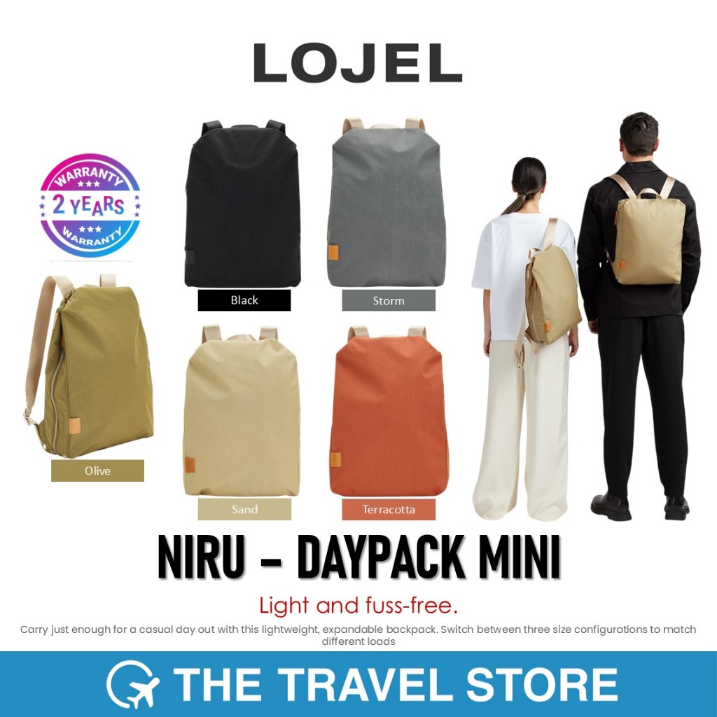 Lojel NIRU - DAYPACK MINI Casual Lightweight Expandable Backpack กระเป๋าเป้ สะพายหลัง ขยาย ...
