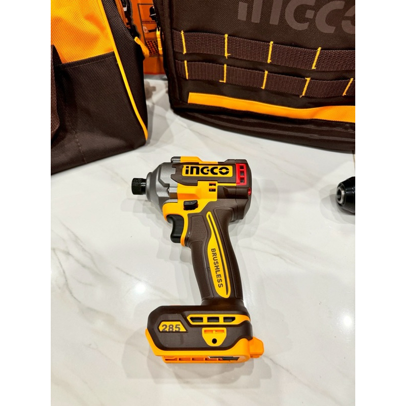ไขควงกระแทก20V 285Nm. CIRLI2028 INGCO (มีตัวเลือก) เครื่องเปล่า ไม่รวม ...