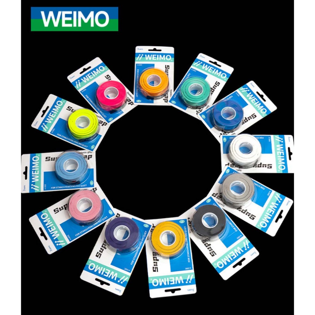 กริปพันด้ามไม้แบด WEIMO แพ็ค 3 ชิ้น AC102C (พันได้3ด้าม) ผิวหนึบ กระชับ ...