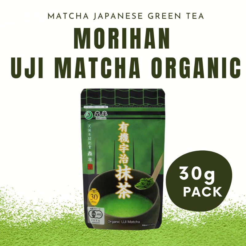 Morihan Uji Matcha Organic 30g Pack Japanese Matcha Powdered | Shopee ...