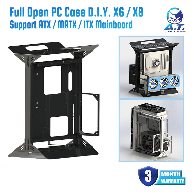 Full Open PC Case D.I.Y. X6 / X8 Support ATX / MATX / ITX Mainboard ...