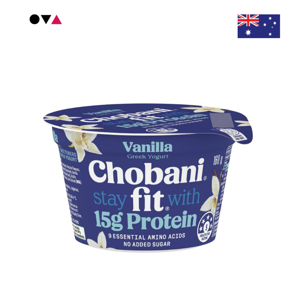Chobani Fit Greek Yogurt Vanilla 160g กรีก โยเกิร์ต รสวานิลลา โปรตีนสูง ...