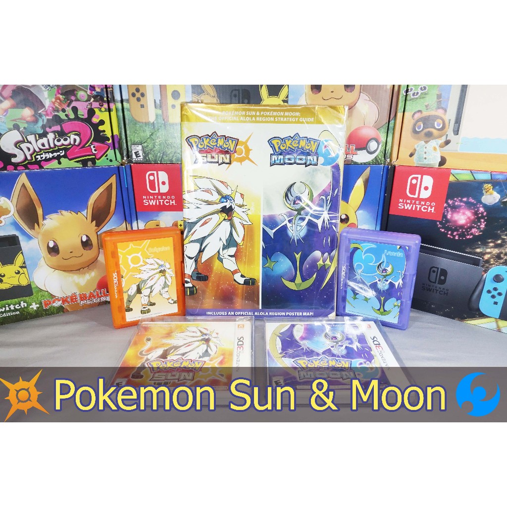 POKEMON SUN MOON GAME CASE กล่องใส่ตลับ บทสรุปเกมส์ NINTENDO 3DS ...