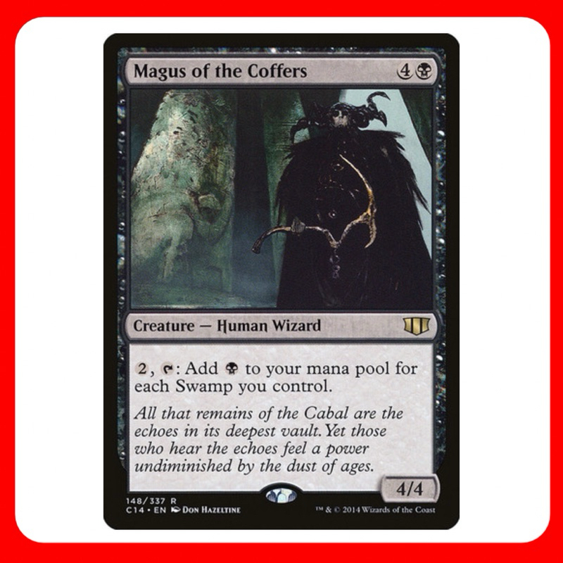[MTG] Magus of the Coffers [C14] [BLACK] [RARE] [NORMAL] [ENG] (การ์ดเม ...