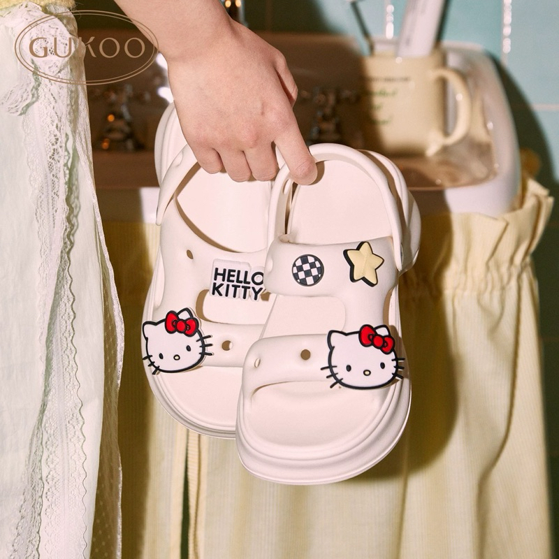 รองเท้า Gukoo x Hello Kitty ลิขสิทธิ์แท้จากแบรนด์ รองเท้าส้นตึก หนา 5.5 CM สุดคิ้วท์ | Shopee ...