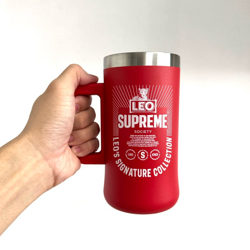 แก้ว Leo Supreme / แก้วลีโอ สุพรีม แก้วเบียร์ ลีโอ สแตนเลส 2 ชั้น เก็บ ...