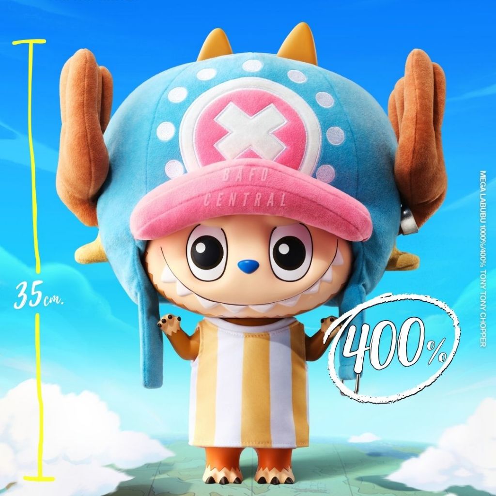 พร้อมส่ง ** บู้ 400 MEGA LABUBU 400% TONY TONY CHOPPER One Piece POP ...