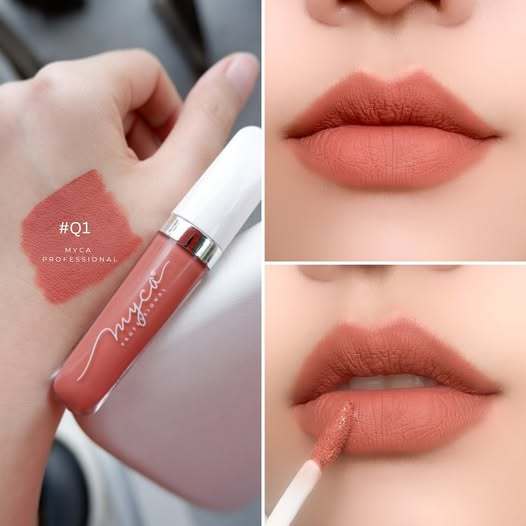 [ของแท้จากบริษัท] MYCA MATTE เบอร์ Q1 ไมก้า ลิปสติกครีมเนื้อแมท สีส้ม ...