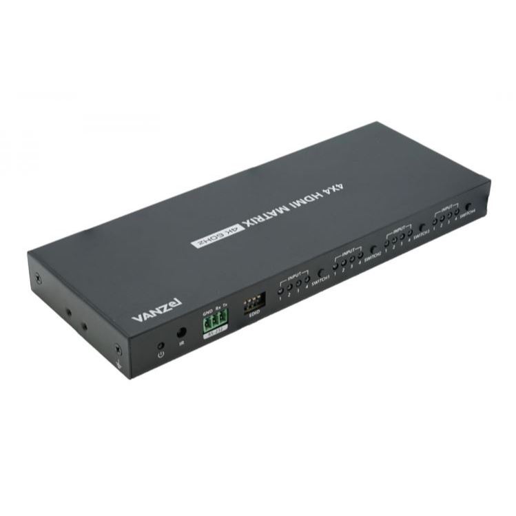 VANZEL 4x4 HDMI Matrix Switch #รุ่น LM44H HDMI matrix switch เข้า 4 ออก 4 รองรับความละเอียด 4K ...