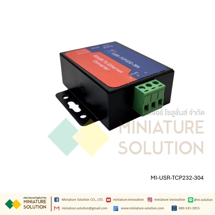 โมดูลแปลงสัญญาณ PUSR IOT Modbus to Ethernet Converters (USR-TCP232-304 1port RS485)(USR-TCP232 ...