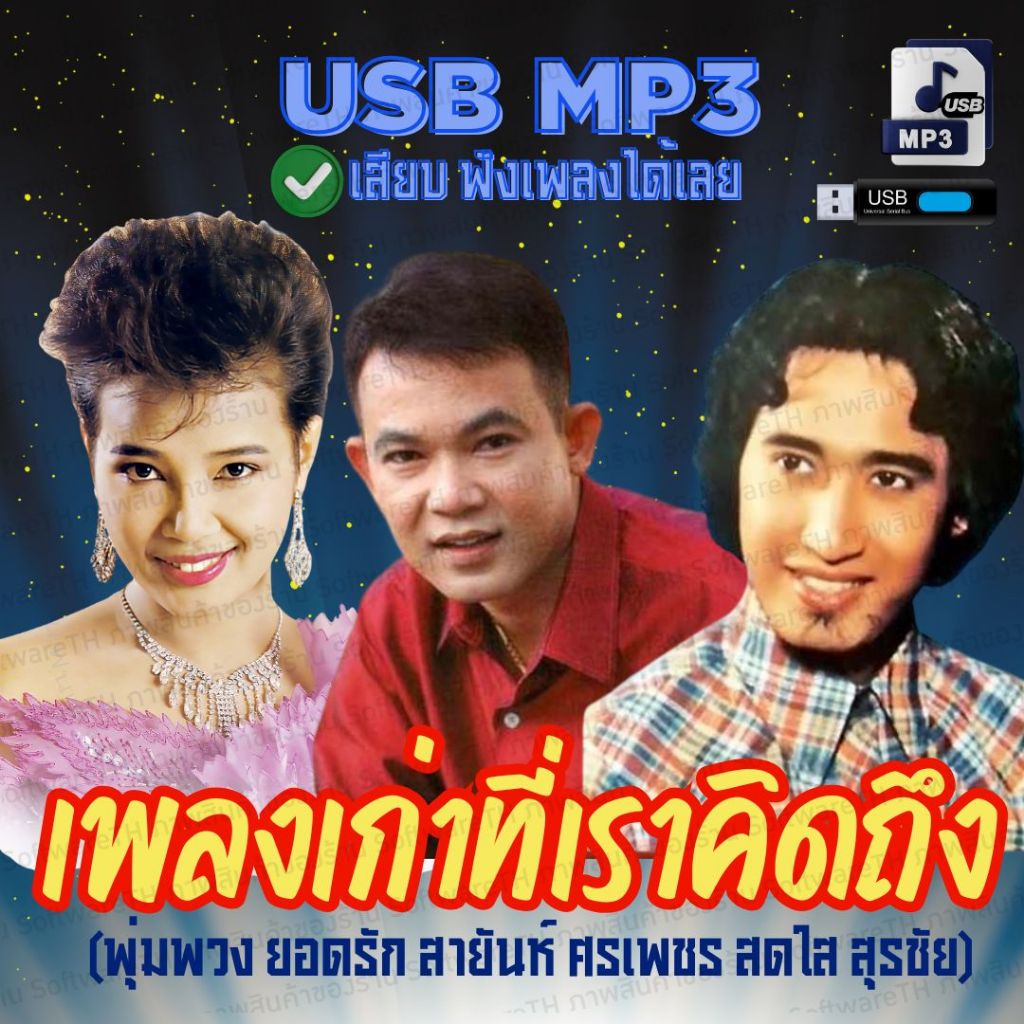 USB MP3 ชุดเพลงเก่าที่เราคิดถึง (พุ่มพวง ยอดรัก สายันห์ ศรเพชร สดใส ...