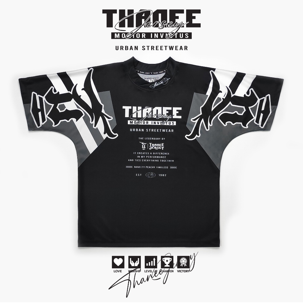เสื้อแขนสั้น THANEE JERSEY V.2 มีไซส์ใหญ่ | Shopee Thailand