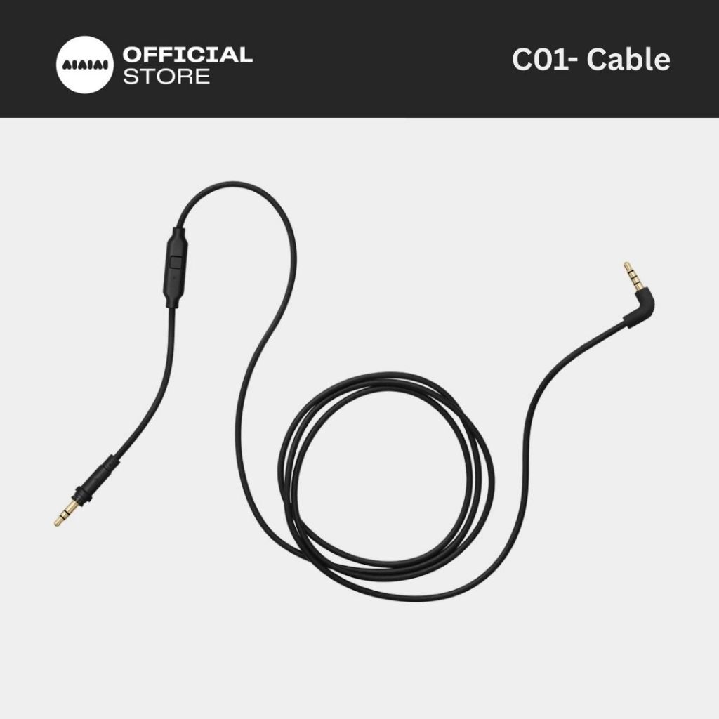 AIAIAI | C01 - Cable สายหูฟังแบบตรง ยาว 1.2m มีรีโมทพร้อมไมโครโฟน ...