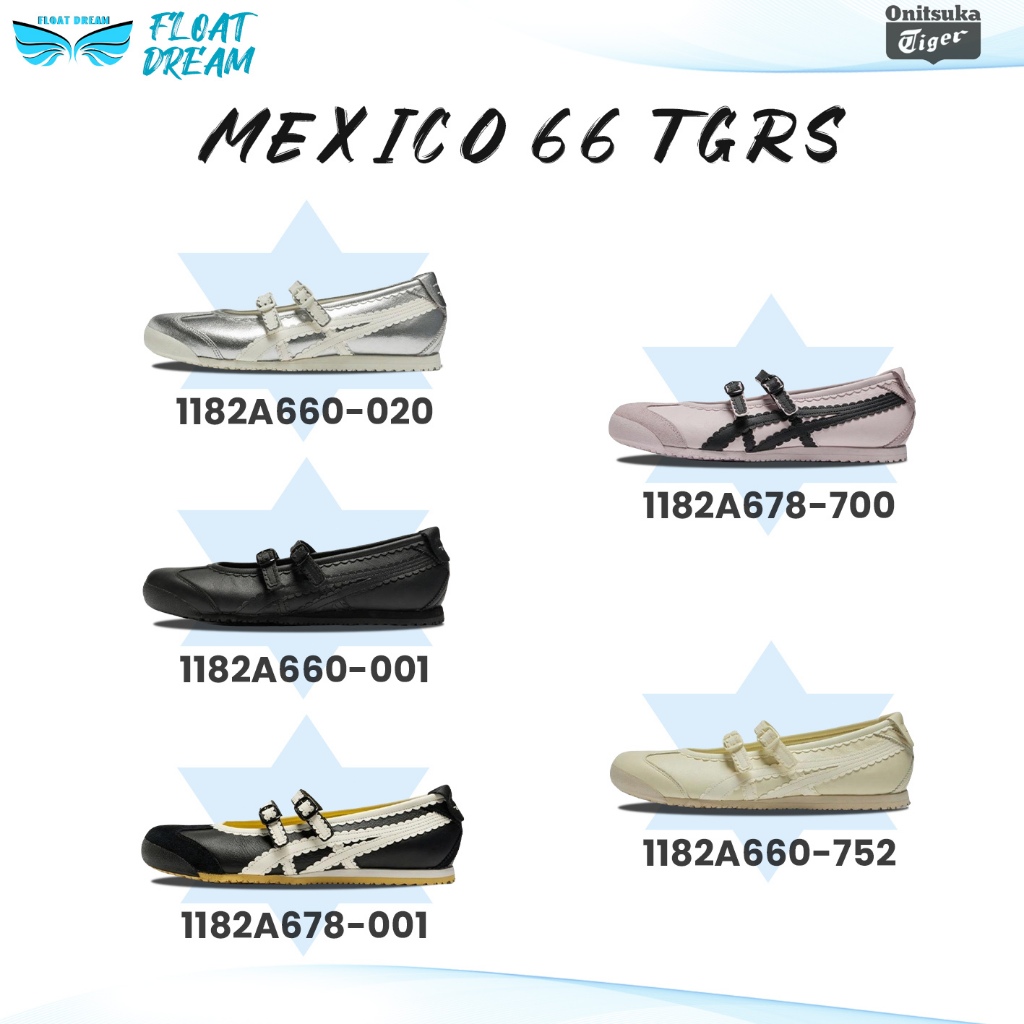 🍀ของแท้จากแบรนด์ ʚ 😊 ɞ Onitsuka Tiger MEXICO 66 TGRS 1182A660-020/1182A678-001 รองเท้าส้นเตี้ย ...