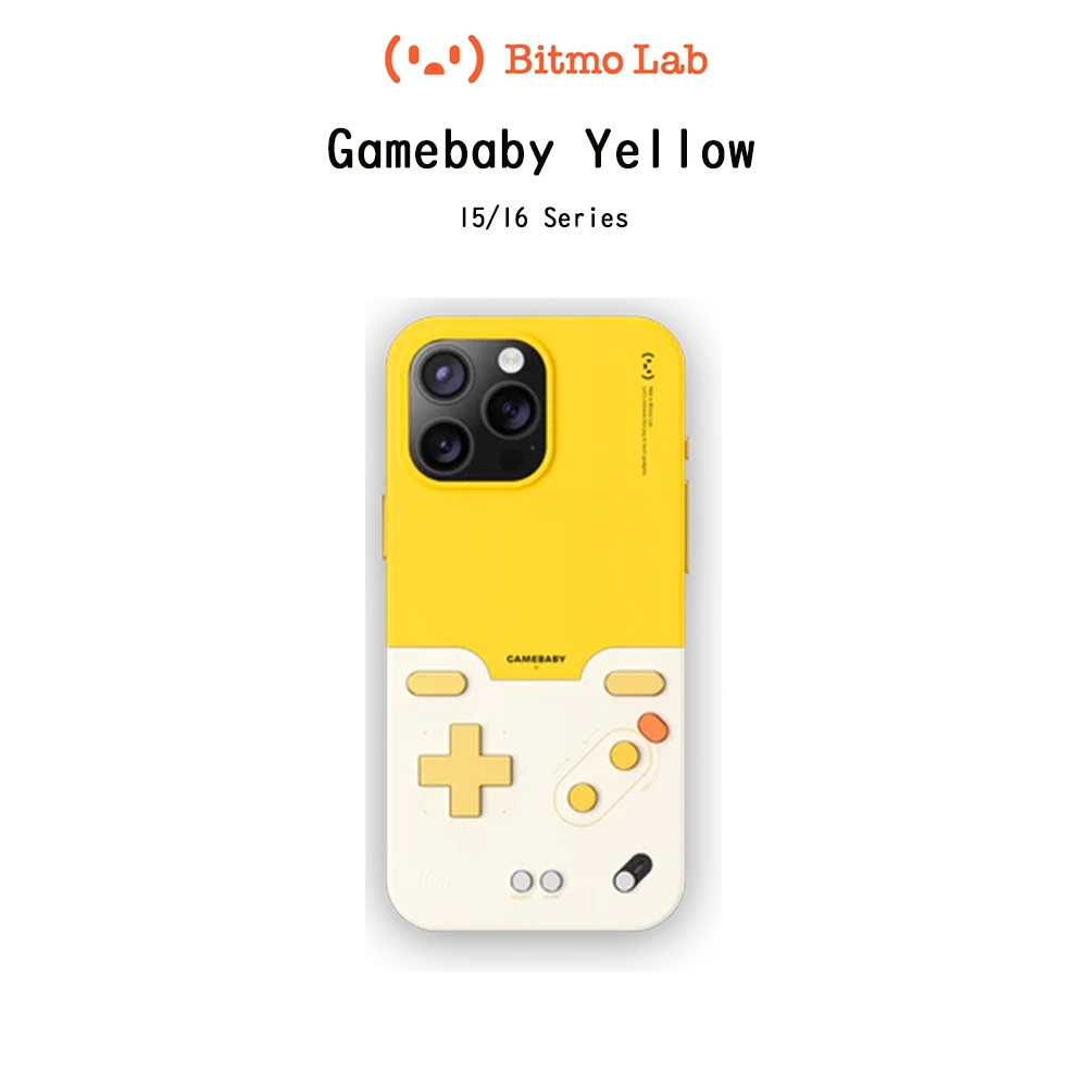 BITMO LAB Gamebaby Yellow เคสกันกระแทกพร้อมGameControllerกดได้เกรดพรีเมี่ยม เคสสำหรับ ...