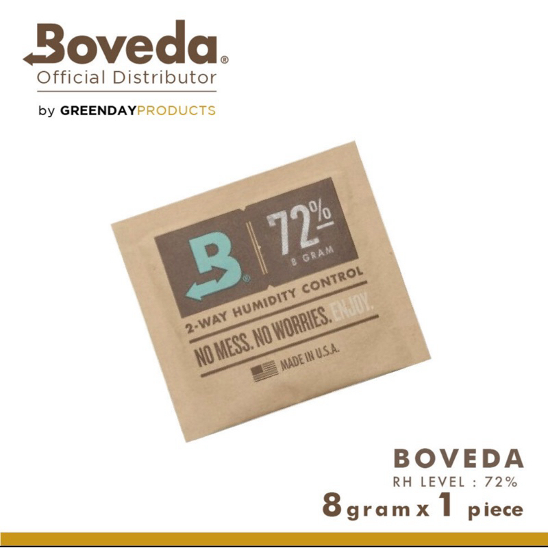 Boveda 2 way Humidity control ( RH: 72%) 8grams x 1piece (Made in USA ...
