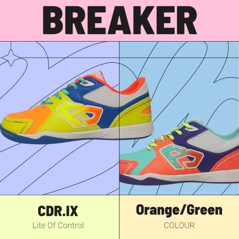 สินค้าลิขสิทธิ์[ของแท้100%]รองเท้าฟุตซอลเบรคเกอร์ BREAKER CDR.9 LITE OF ...