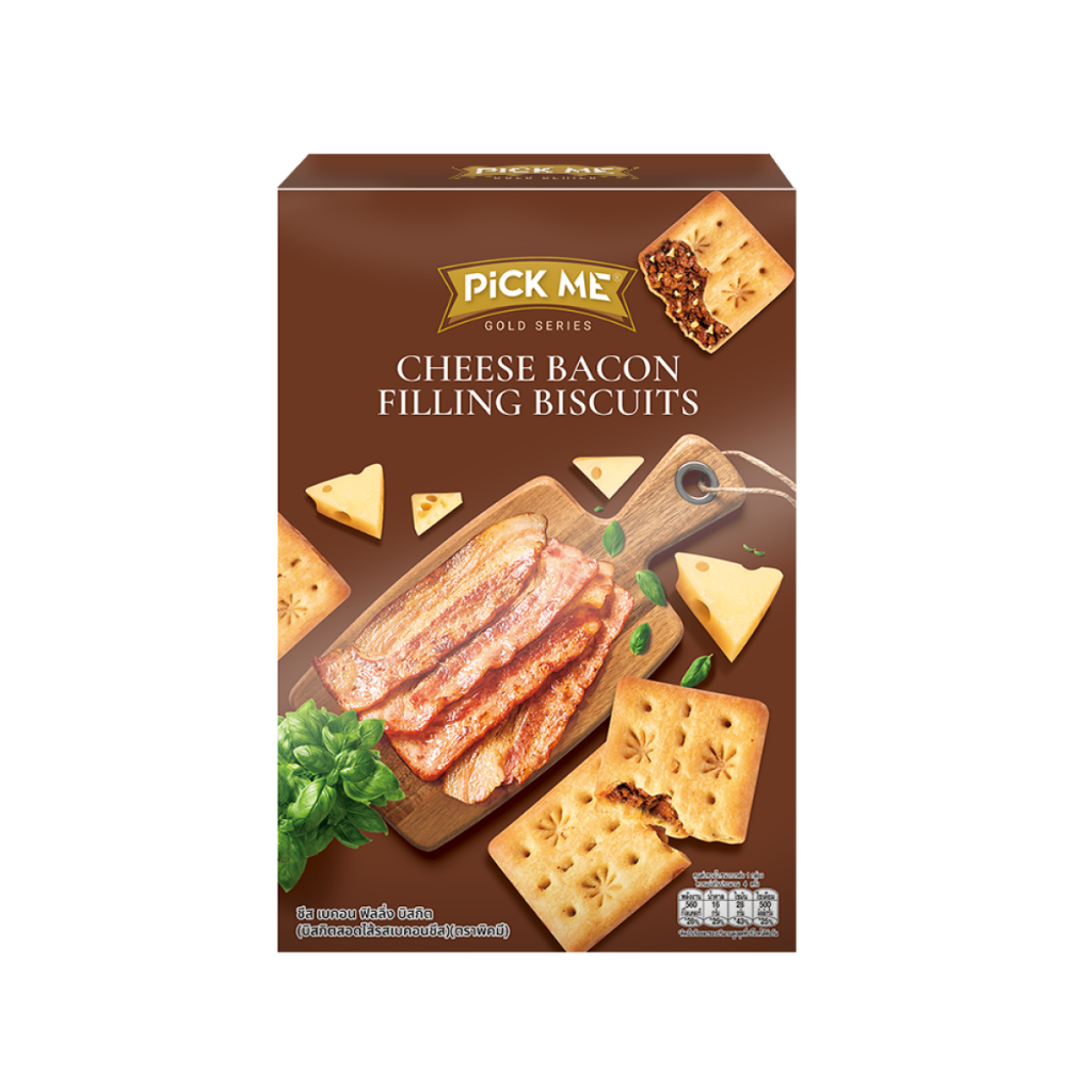 พิคมี ชีส เบคอน ฟิลลิ่ง บิสกิต 110ก.I Pick Me Cheese Bacon Filling ...