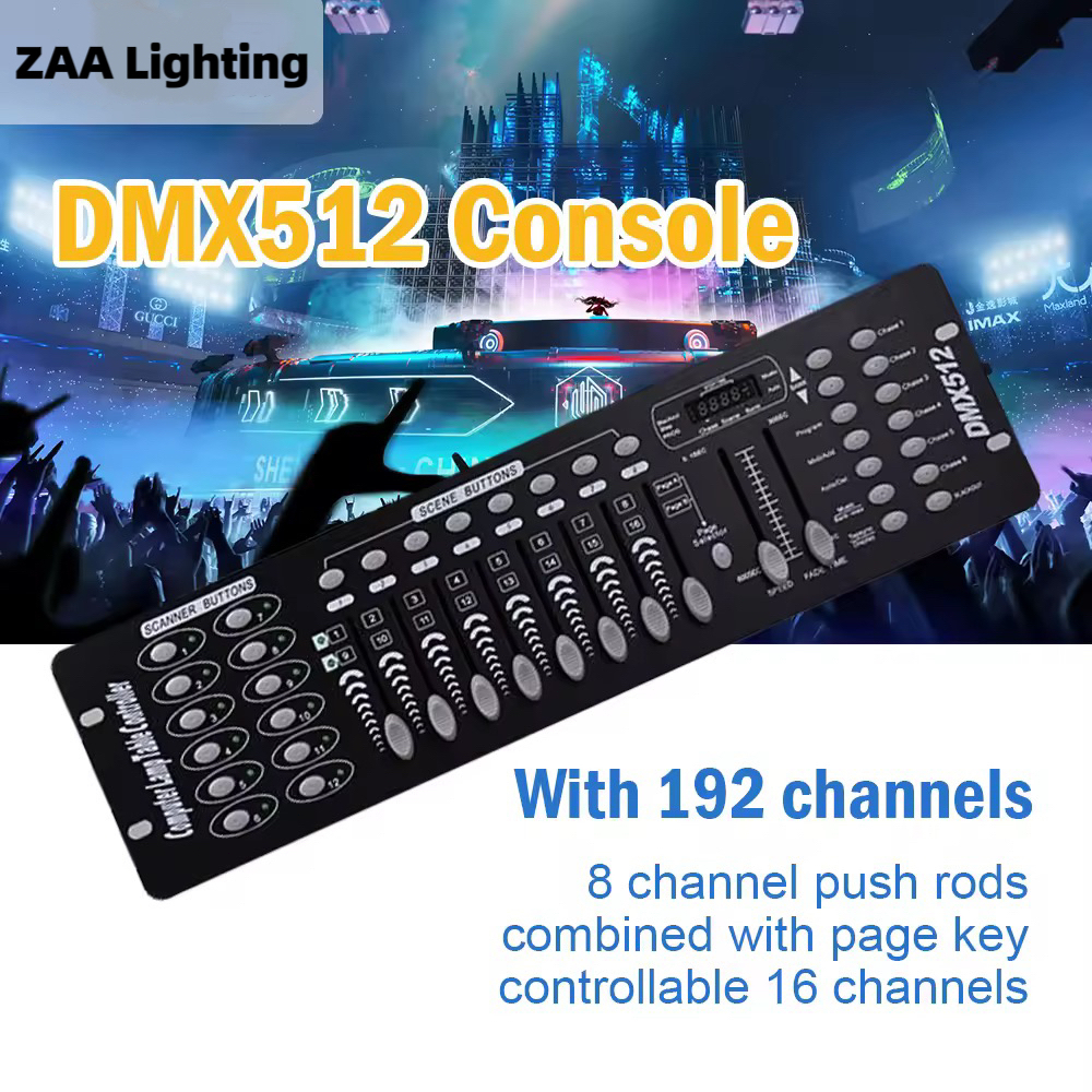 บอร์ดคุมไฟเวที 192 DMX Controller DJ Equipment DMX 512 Console ...