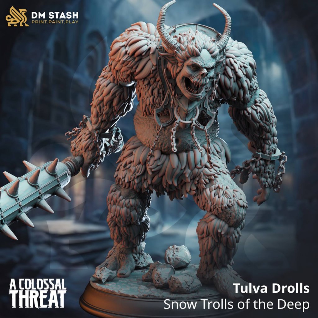 DnD Monster I Tulva Drolls - โมเดลบอร์ดเกม (งานเรซิ่นยังไม่ลงสี) ฐาน 2 ...