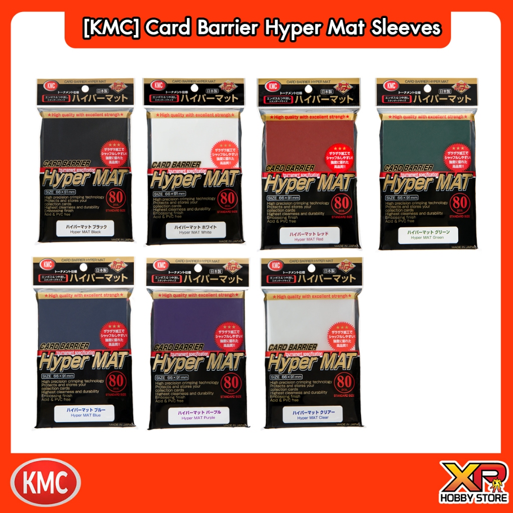 [KMC] Card Barrier Hyper Mat Sleeves (for MTG / Pokemon TCG Card Game ...