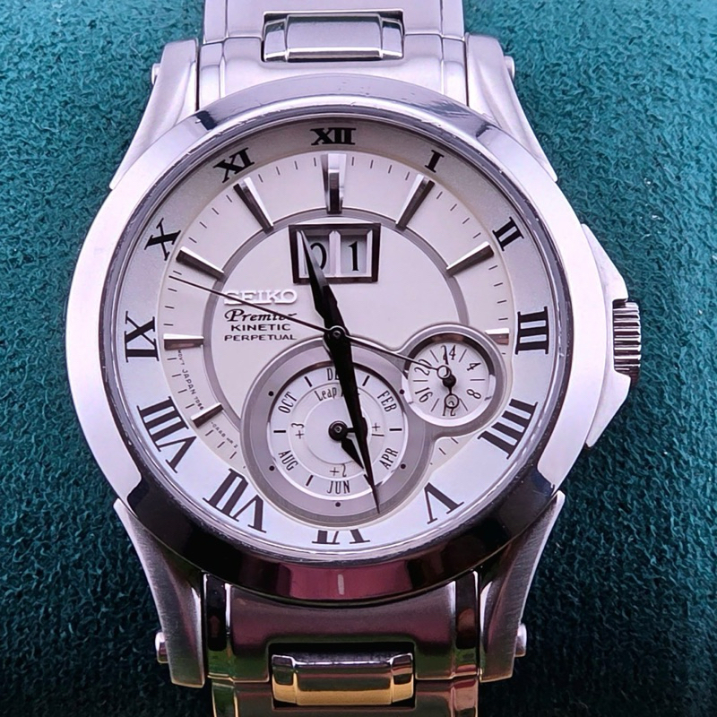 Seiko Premier Kinetic Perpetual Sapphire รุ่นSNP019P1 | Shopee Thailand