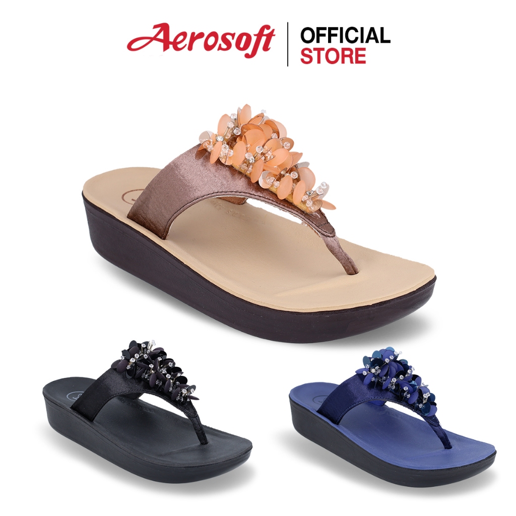 Aerosoft (แอโร่ซอฟ) รองเท้าแตะเพื่อสุขภาพ รุ่น FW8387 | Shopee Thailand