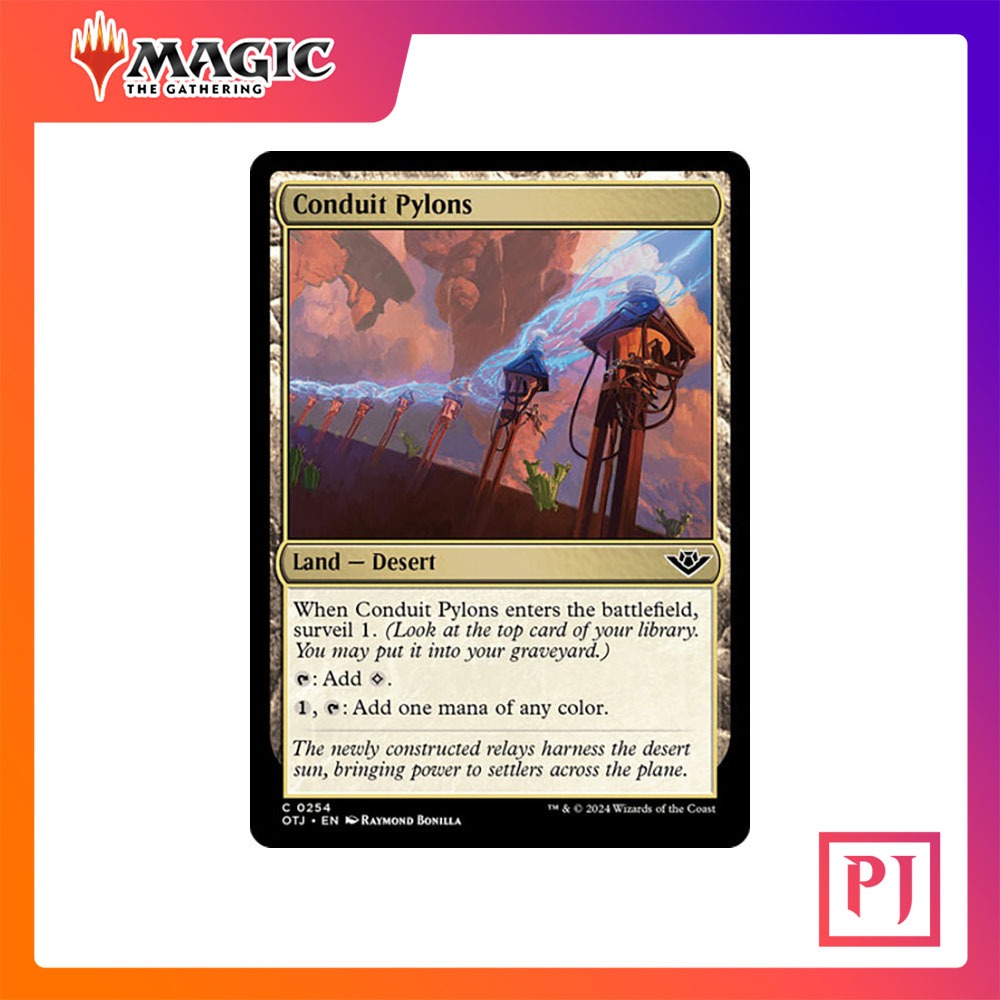 [MTG] Conduit Pylons [OTJ] [LAND] [COMMON] [NORMAL] [ENG] (การ์ดเมจิค ...