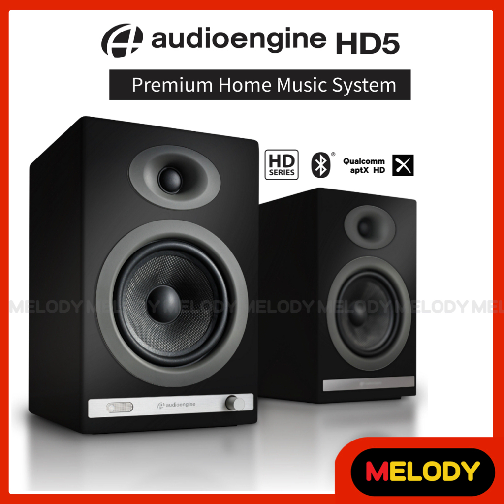 Audioengine HD5 Bluetooth aptX-HD 24-bit DAC แอมฟลิฟายเออร์ Class AB ...