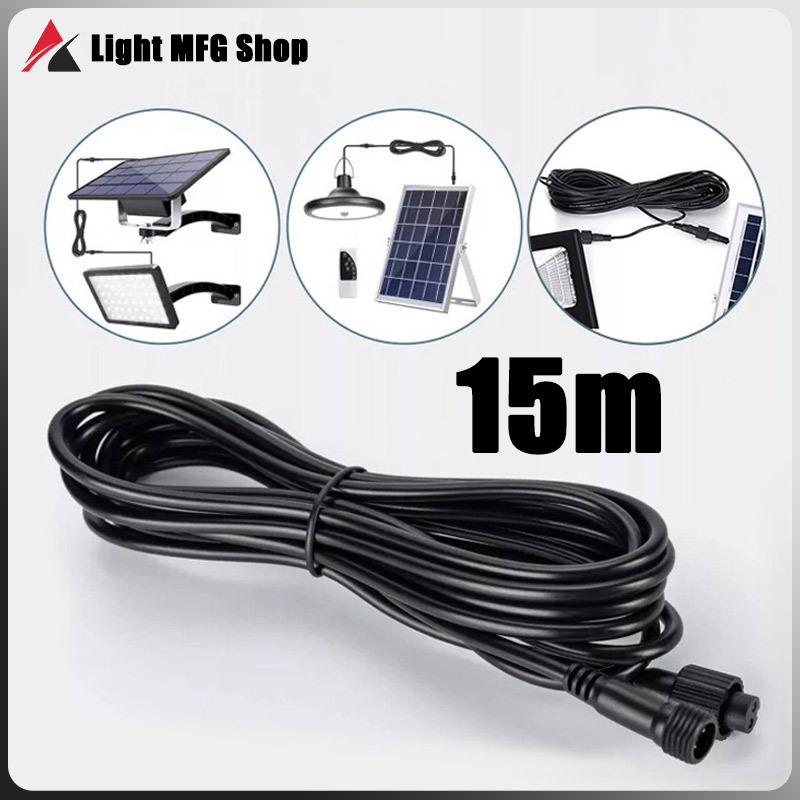 Original + 24 hours delivery 15M Solar Light Extension Cord Solar Light ...