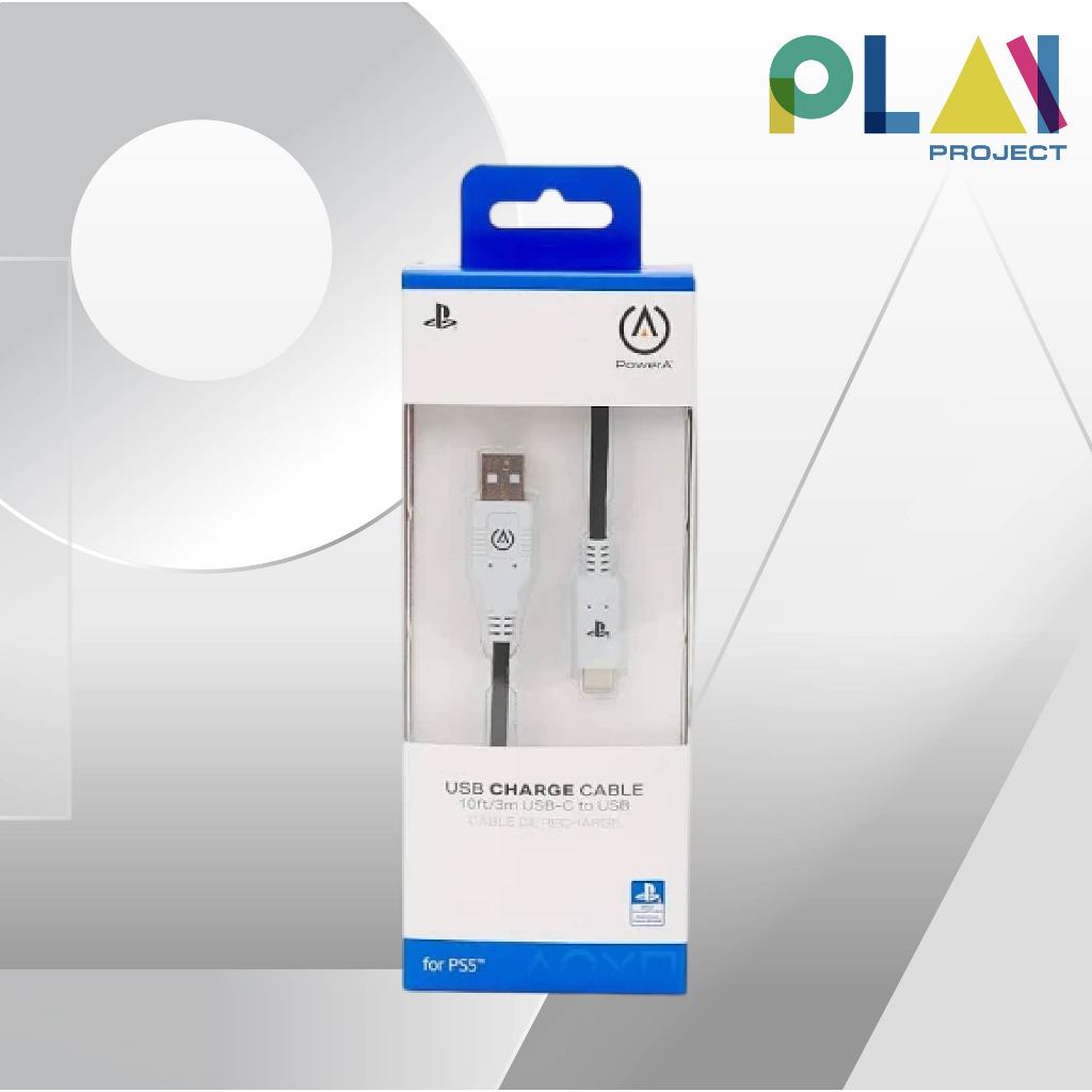 สายชาร์จ PowerA USB-C Charge Cable for PlayStation 5 [ยาว 3 เมตร] [PS5 ...