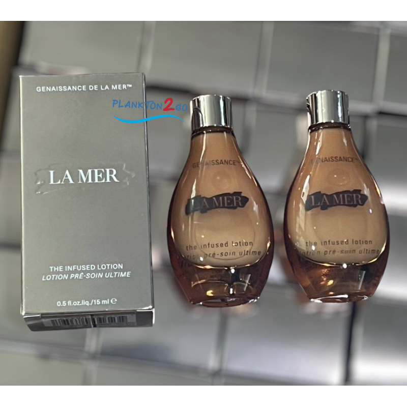 LAMER ลาแมร์โลชั่นสูตรออยล์ในน้ำ The Genaissance de la Mer The Infused Lotion ขนาด15ML ผลิต11/23 ...