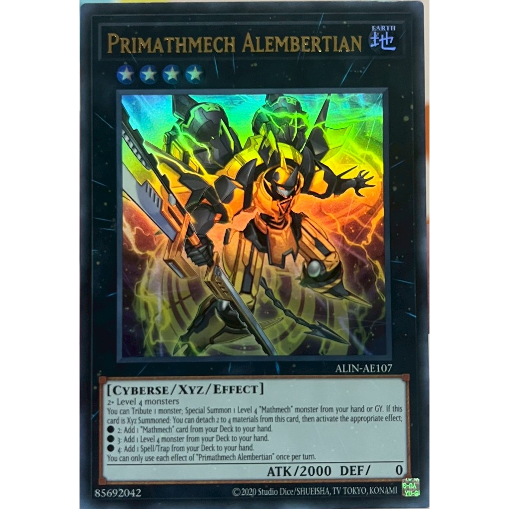 Yugioh Asia-Eng [ALIN-AE107] Primathmech Alembertian (Ultra Rare) การ์ด ...