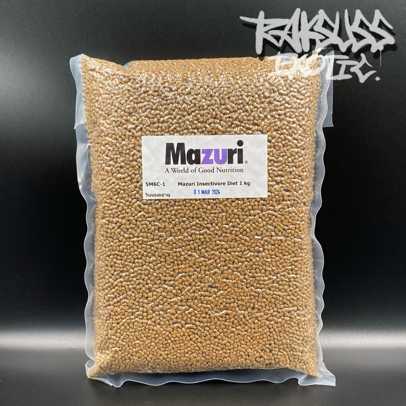 Mazuri Insectivore Diet(5M6C) ขนาด 1 kg. ถูกออกแบบให้คล้ายคลึงกับอาหาร ...