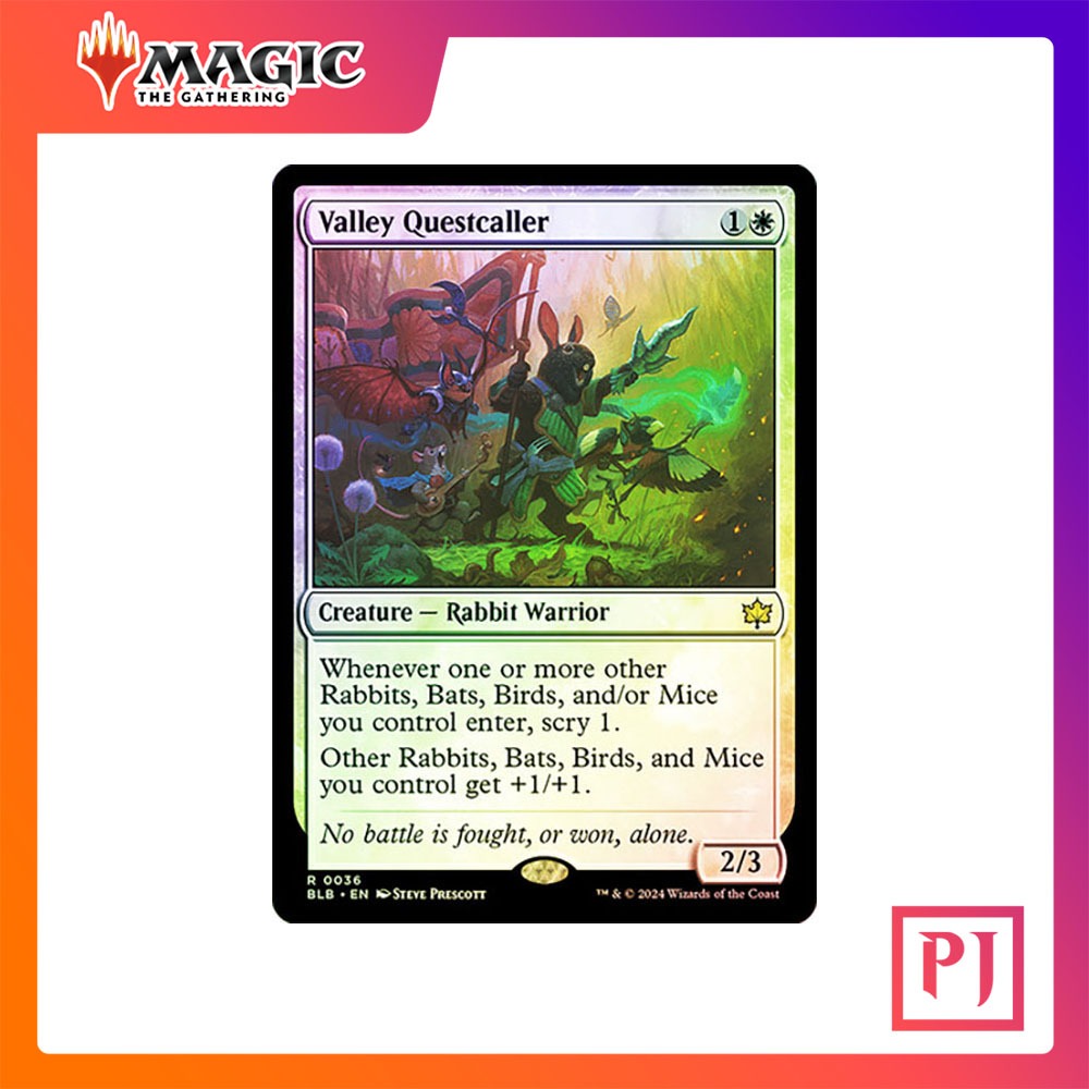 [MTG] Valley Questcaller [BLB] [WHITE] [RARE] [FOIL] [ENG] (การ์ดเมจิค ...