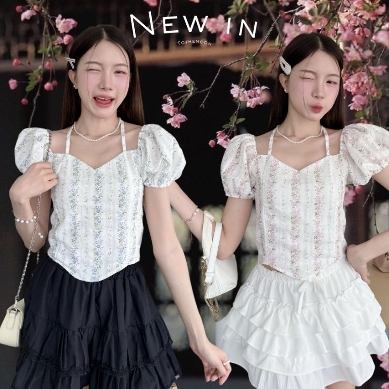 Pixxii : เสื้อแขนตุ๊กตามีสายผูกคล้องคอได้ ผ้าพิมพ์ลาย | Shopee Thailand