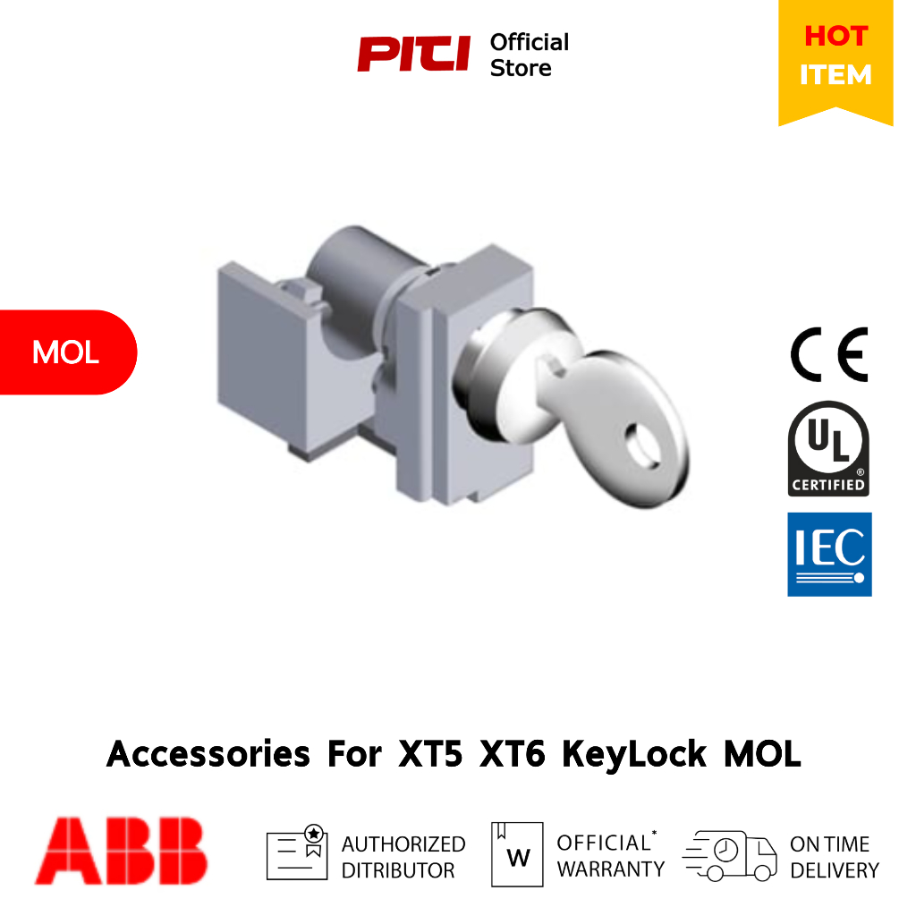 ABB KeyLock MOL-S Accessories XT5 XT6 EQ.A Fellow Motor Operator ...