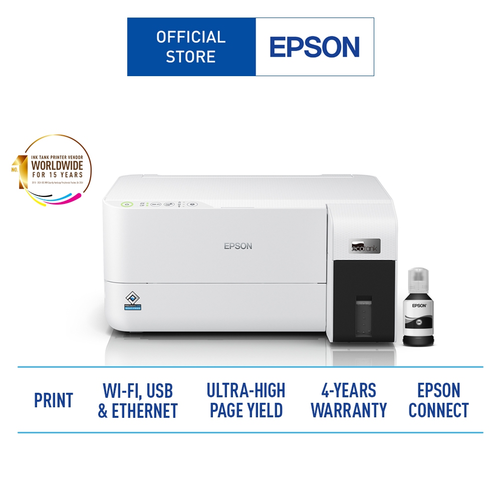 Epson EcoTank M1050 Ink Tank Printer เครื่องพิมพ์แท็งค์แท้ขาวดำ ประหยัด ...