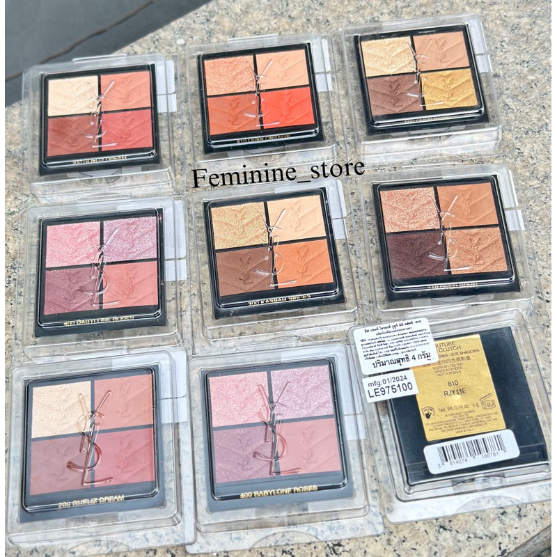 ป้ายไทย ตลับtesterของใหม่ Ysl couture mini clutch eyeshadow | Shopee ...