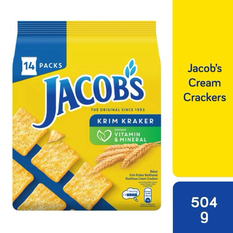 จาคอบส์ ครีมแครกเกอร์ รสออริจินัล | Jacob’s Original Cream Crackers ...