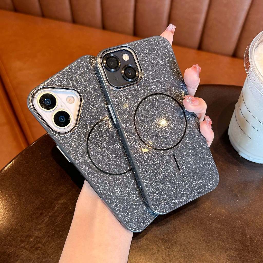 15promax เคสชาร์จได้ กากเพชร สำหรับรุ่น i11 11promax i12 12 promax 13 ...