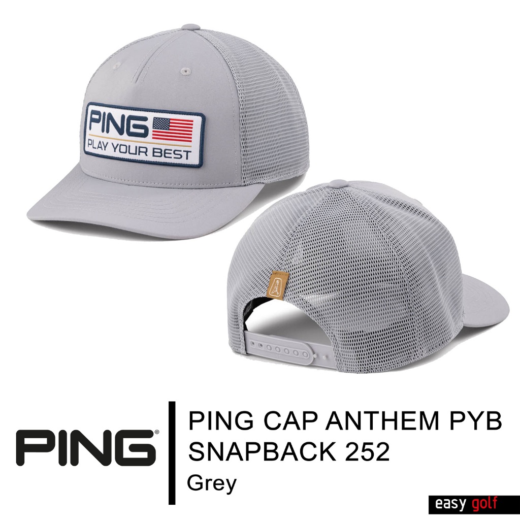 PING CAP ANTHEM PYB SNAPBACK 252 PING CAP MEN หมวกกอล์ฟ หมวกกีฬาผู้ชาย | Shopee Thailand