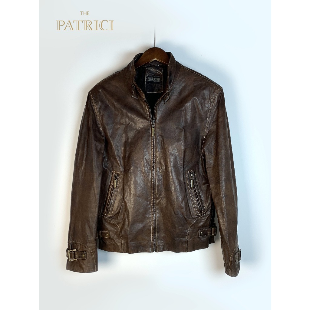 BOSS (Hugo Boss) - Selection Line Biker Brown leather jacket [Pre-owned ...