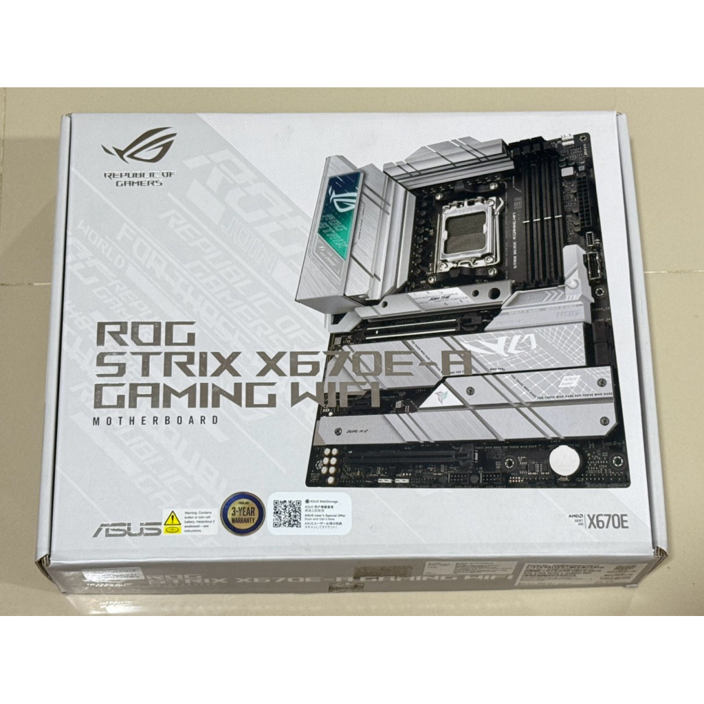 เมนบอร์ด ROG X670E-A STRIX WHITE มือสอง ประกันศูนย์ไทย | Shopee Thailand