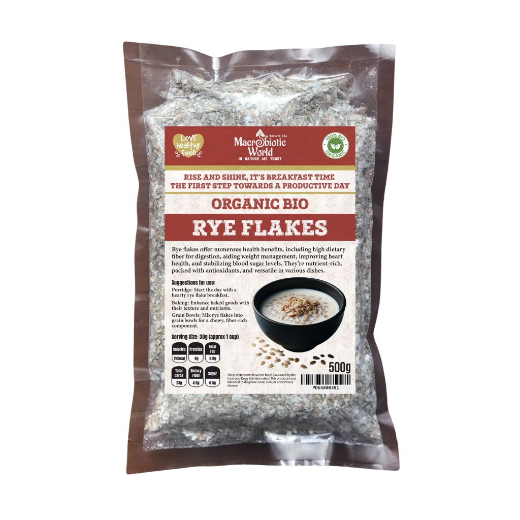 Organic/Bio Rye Flakes | ไรย์ แฟล็กซ์ 500g | Shopee Thailand