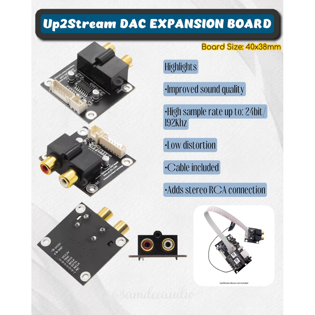ราคาต่อ1ชิ้น/Arylic Up2Stream/ Up2Stream DAC EXPANSION BOARD | Shopee Thailand
